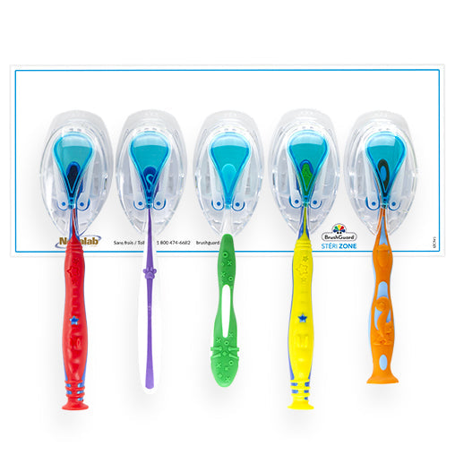 Wall mount toothbrush holder for childcare centre – BrushGuard