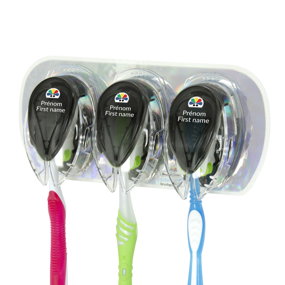 BrushGuard Charcoal Black Personalized Toothbrush Protector